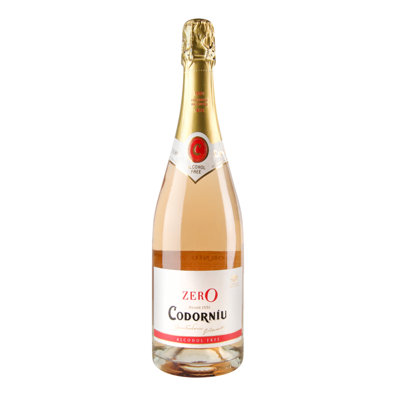 Вино безалкогольное 0.75л 0% газированное Zero Rose Codorniu бут ...