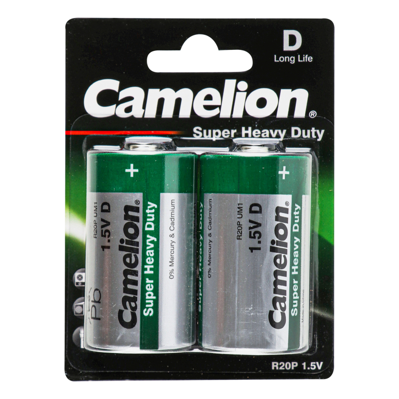 Батарейки D 1.5V R20P UM1 Super Heavy Duty Camelion 2шт Camelion ...