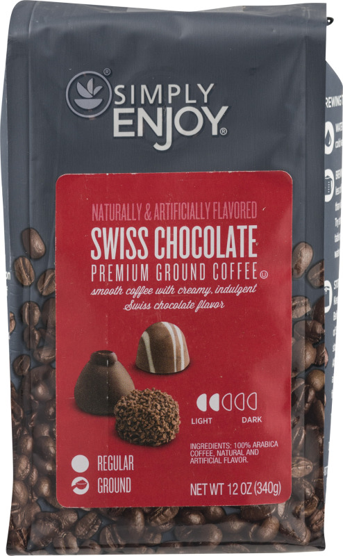 Simply Enjoy Ground Coffee Swiss Chocolate Simply Enjoy(688267029523 ...