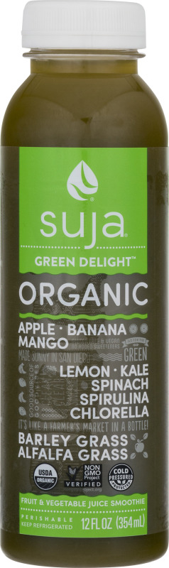Suja Organic Fruit & Vegetable Juice Smoothie Green Delight Suja ...