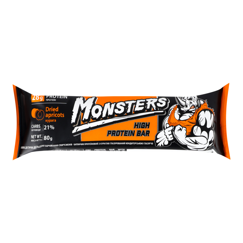 Батончик протеиновый глазированный Dried apricots Monsters Vale м/у 80г ...