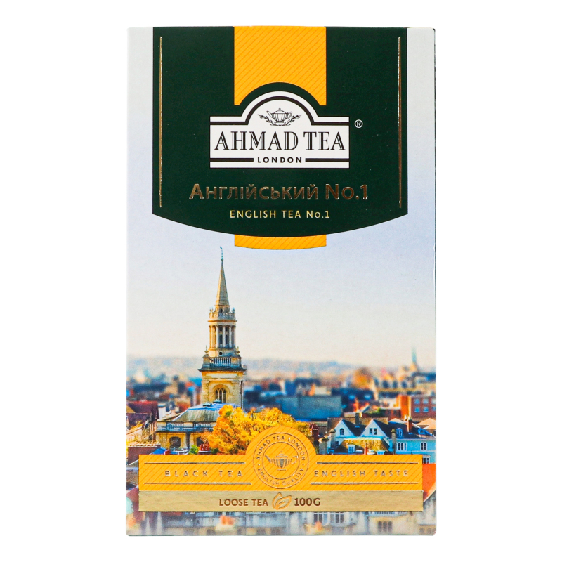 Чай черный байховый листовой с ароматом бергамота English №1 Ahmad Tea ...