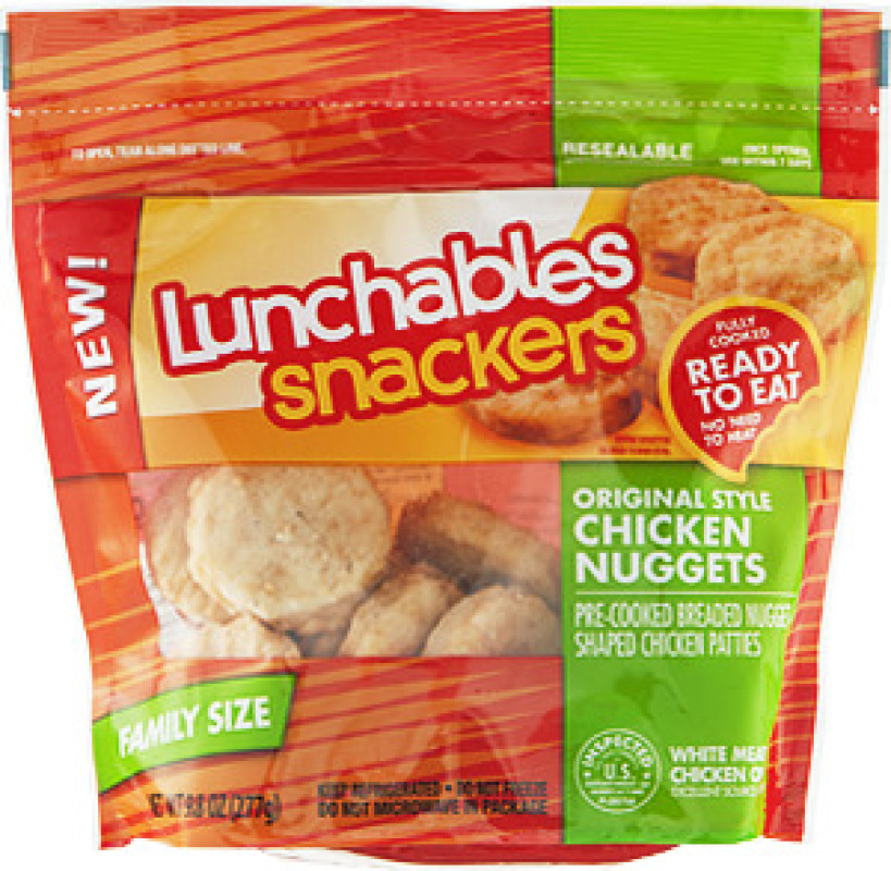 Lunchables Snackers Chicken Nuggets Original Style Family Size ...
