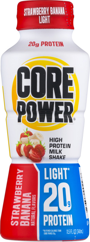 Core Power High Protein Milk Shake Light 20g Protein Strawberry Banana ...