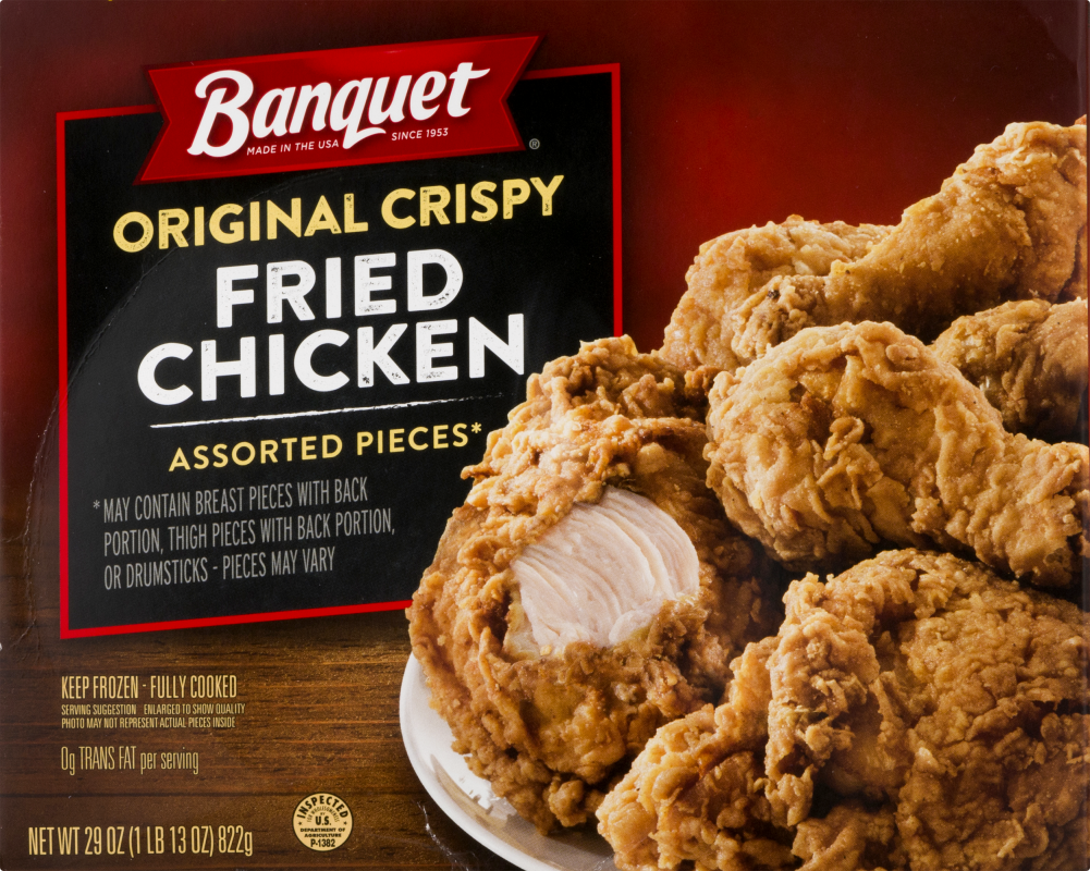 Banquet Original Crispy Fried Chicken Assorted Pieces Banquet ...