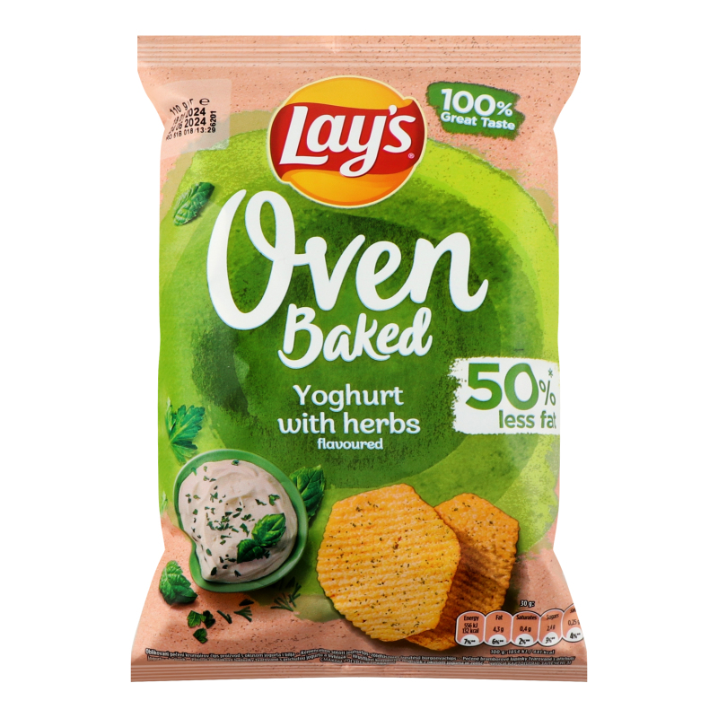 Чипсы картофельные запеченные Yoghurt with herbs Oven Baked Lay's м/у ...