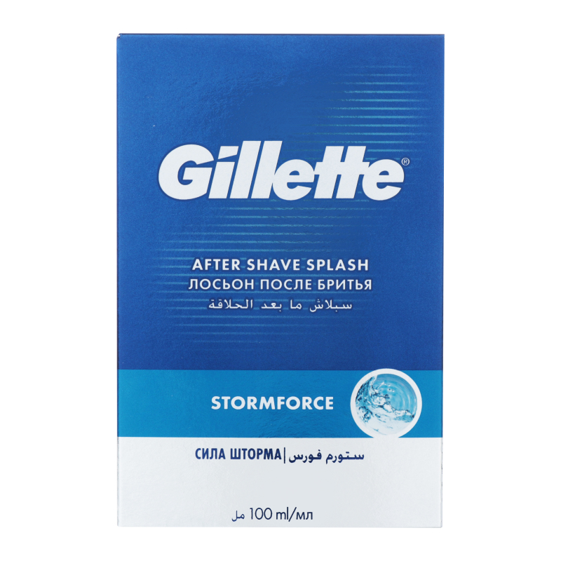 Лосьон после бритья Stormforce Gillette 100мл Gillette(7702018501199 ...