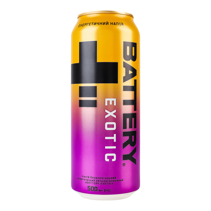 Напиток энергетический безалкогольный сильногазированный Exotic Battery ...
