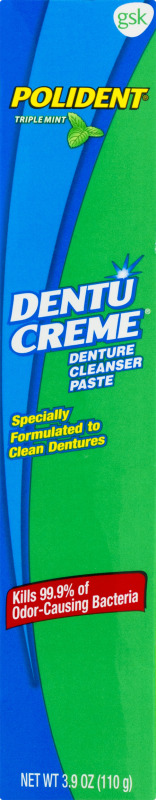 Polident Dentu-Creme Triple Mint Freshness Denture Toothpaste Polident ...
