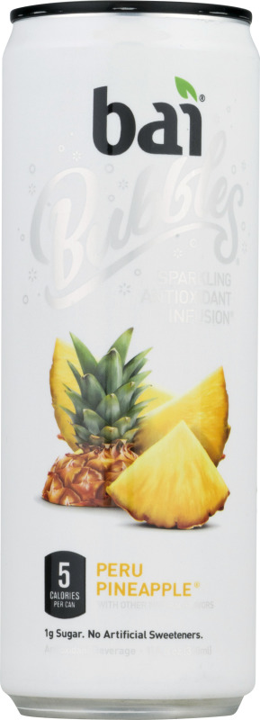 Bai Bubbles Sparkling Antioxidant Infusion Peru Pineapple Bai ...