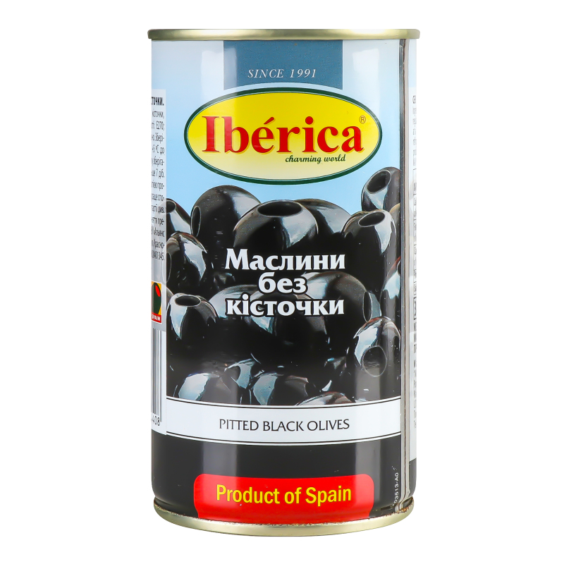 Маслины без косточки Iberica ж/б 360г Iberica(18436024294405): купить в ...