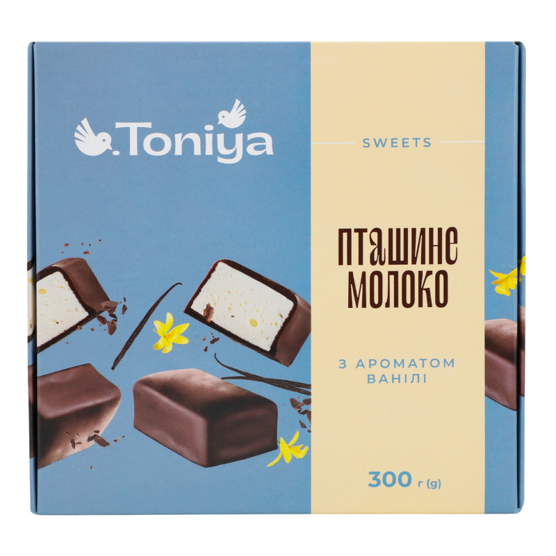 Конфеты с ароматом ванили Птичье молоко Toniya к/у 300г Toniya ...