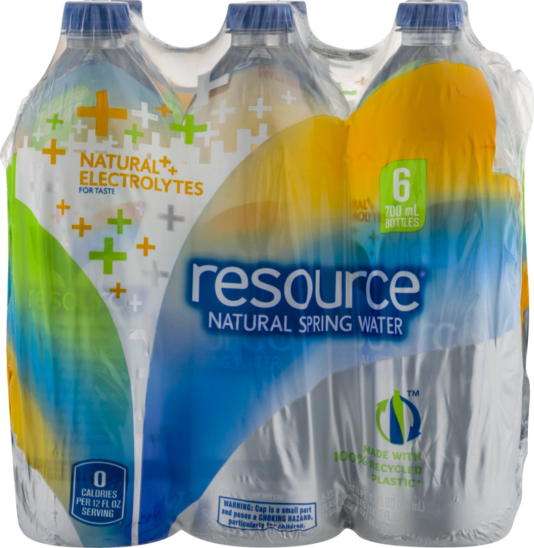 Resource Natural Spring Water Electrolytes - 6 CT Resource(68274833366 ...