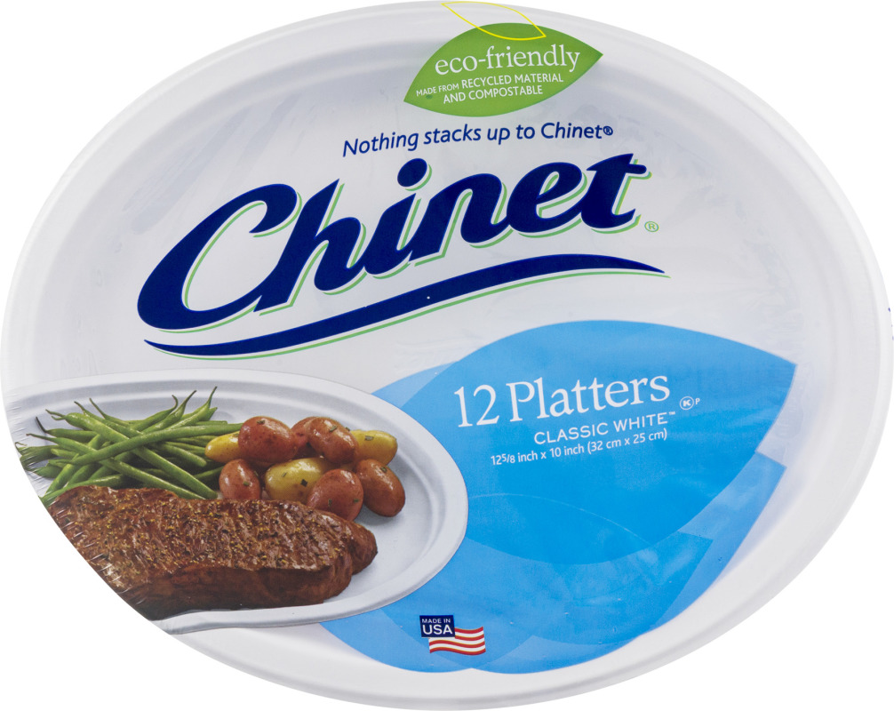 Chinet Platters Classic White - 12 CT Chinet(37700322699): customers ...