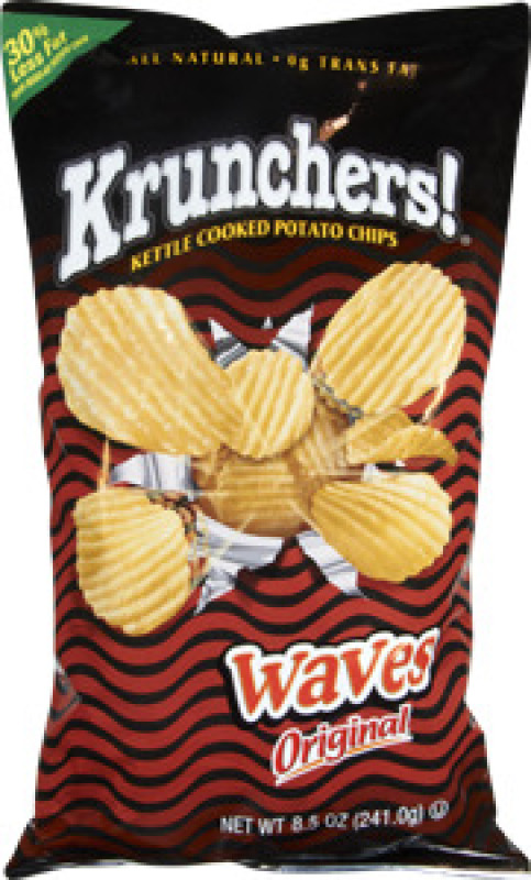 Krunchers Kettle Cooked Waves Original Potato Chips Krunchers ...