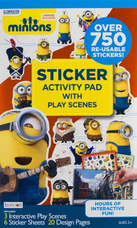 Bendon Minions Sticker Activity Pad With Play Scenes Bendon ...