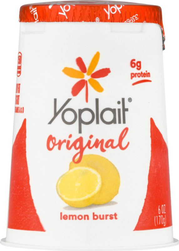 Yoplait Original Low Fat Yogurt Lemon Burst Yoplait(70470003061 ...