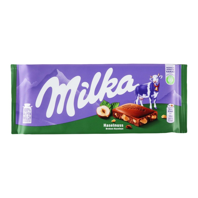 Шоколад молочный с измельченным лесным орехом Milka м/у 100г Milka ...