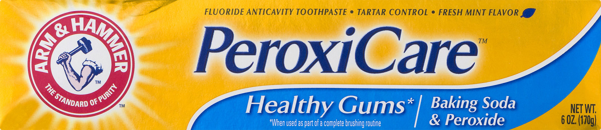 Arm & Hammer PeroxiCare Fluoride Anticavity Toothpaste Fresh Mint Arm ...