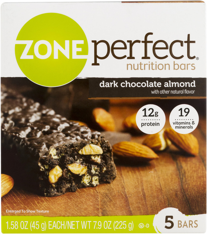 Zone Perfect Nutrition Bars Dark Chocolate Almond - 5 CT Zone Perfect ...