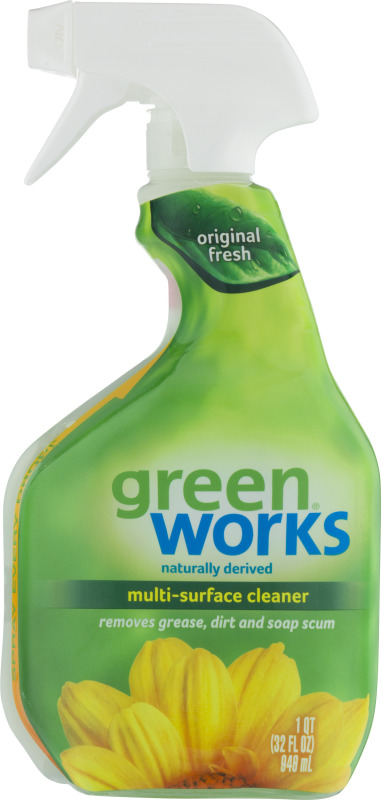Green Works Multi-Surface Cleaner, Spray Bottle, Original Fresh, 32 ...