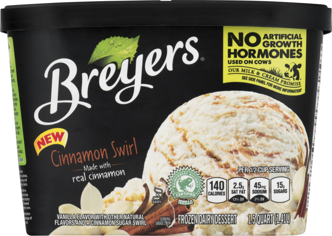 Breyers Ice Cream Cinnamon Swirl Breyers(77567660954): customers ...