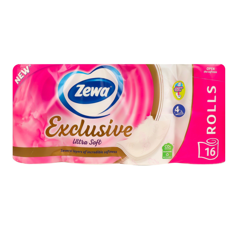 Бумага туалетная 4-х слойная Ultra Soft Exclusive Zewa 16шт Zewa ...