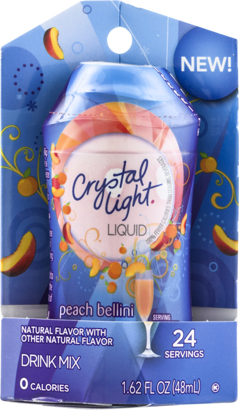 Crystal Light Liquid Drink Mix Peach Bellini Crystal Light(43000005613 ...
