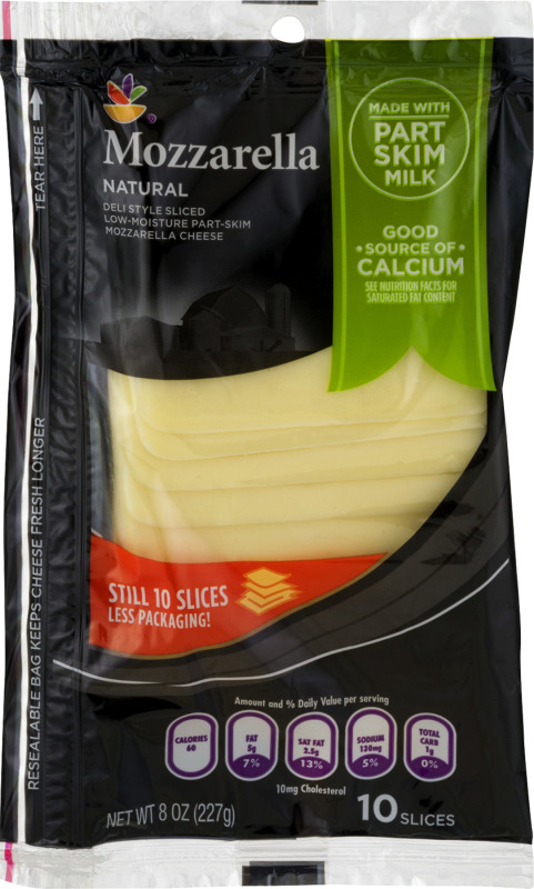 Ahold Cheese Slices Mozzarella - 10 CT Ahold(688267013577): customers ...