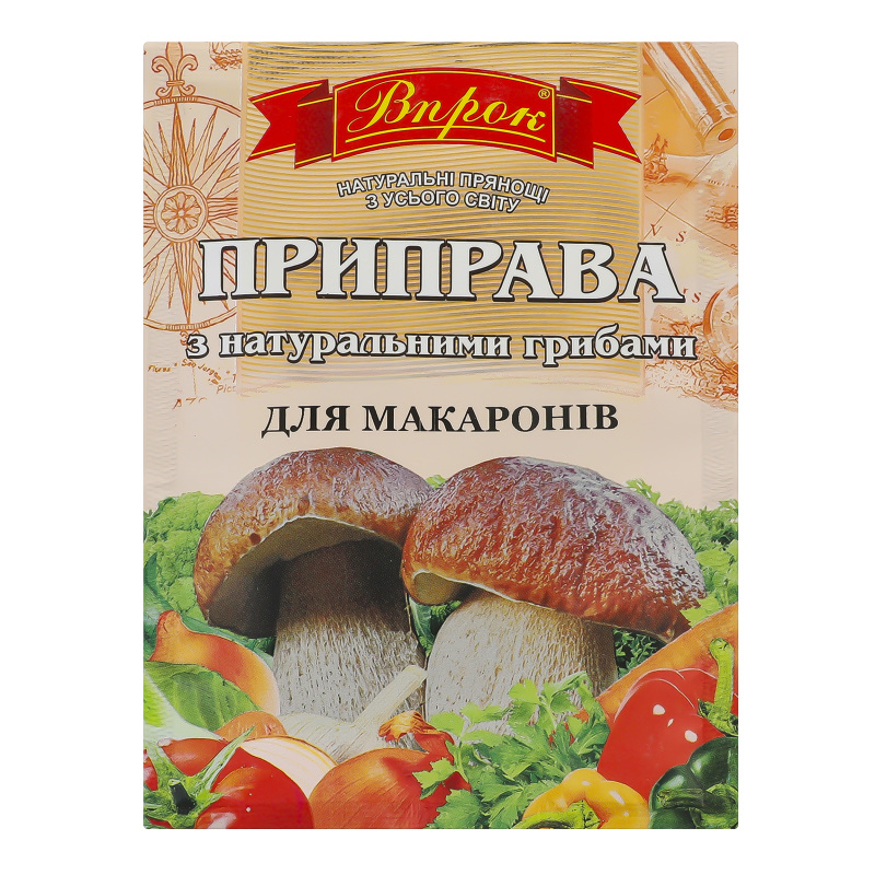 Приправа с натуральными грибами Для макарон Впрок м/у 30г Впрок ...