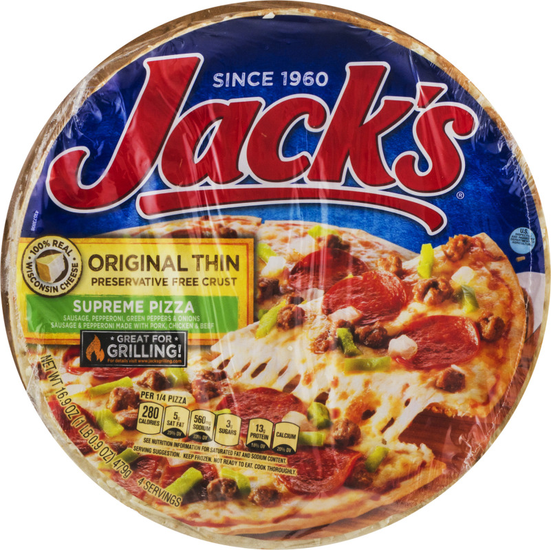 Jack's Original Thin Crust Pizza Supreme Jack's(74653652435): customers ...