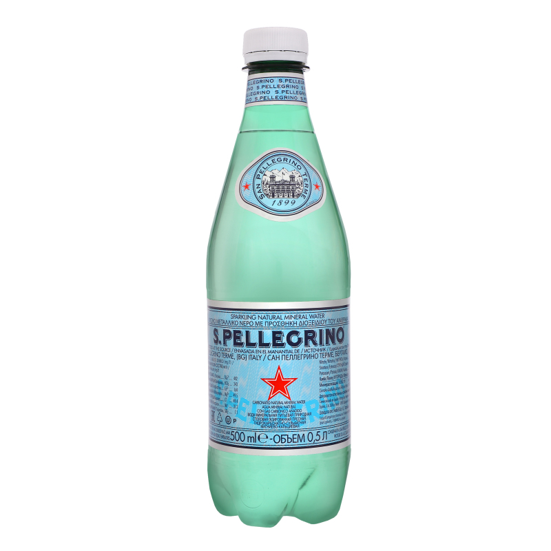 Вода минеральная газированная S.Pellegrino п/бут 0.5л S.Pellegrino ...
