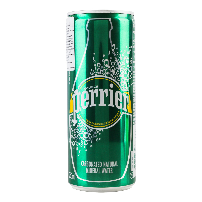 Вода слабоминерализованная Perrier ж/б 0.25л Perrier(7613033666445 ...