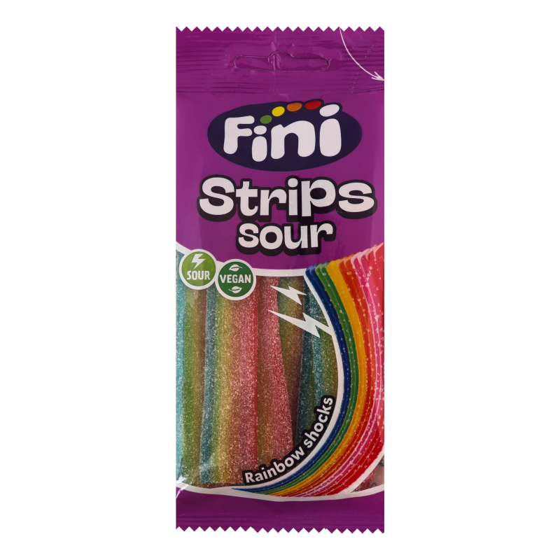 Конфеты желейные Strips sour Rainbow shock Fini м/у 90г Fini ...