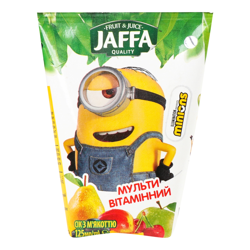 Сок с мякотью Мультивитаминный Minions Jaffa т/п 125мл Jaffa ...