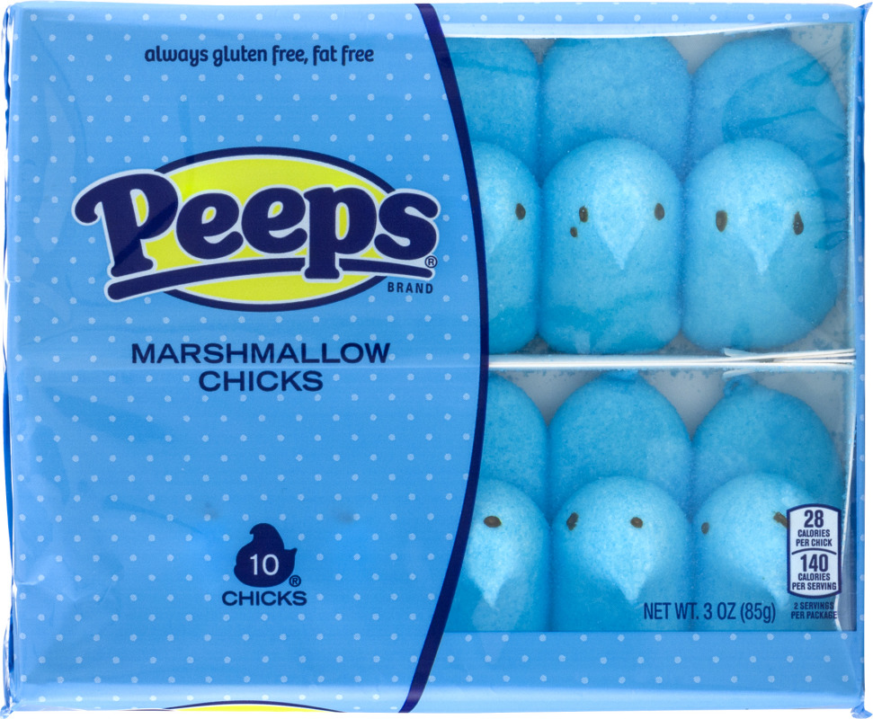 Peeps Marshmallow Chicks Blue - 10 CT Peeps(70970000201): customers ...
