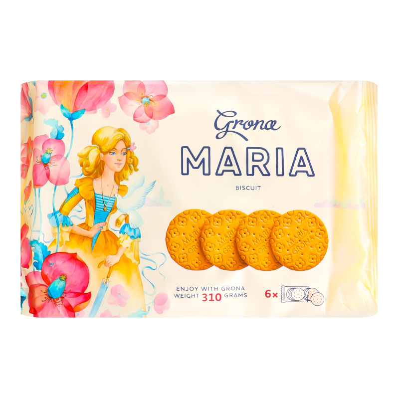 Печенье затяжное Maria Grona м/у 310г Grona(4820156631059): купить в ...