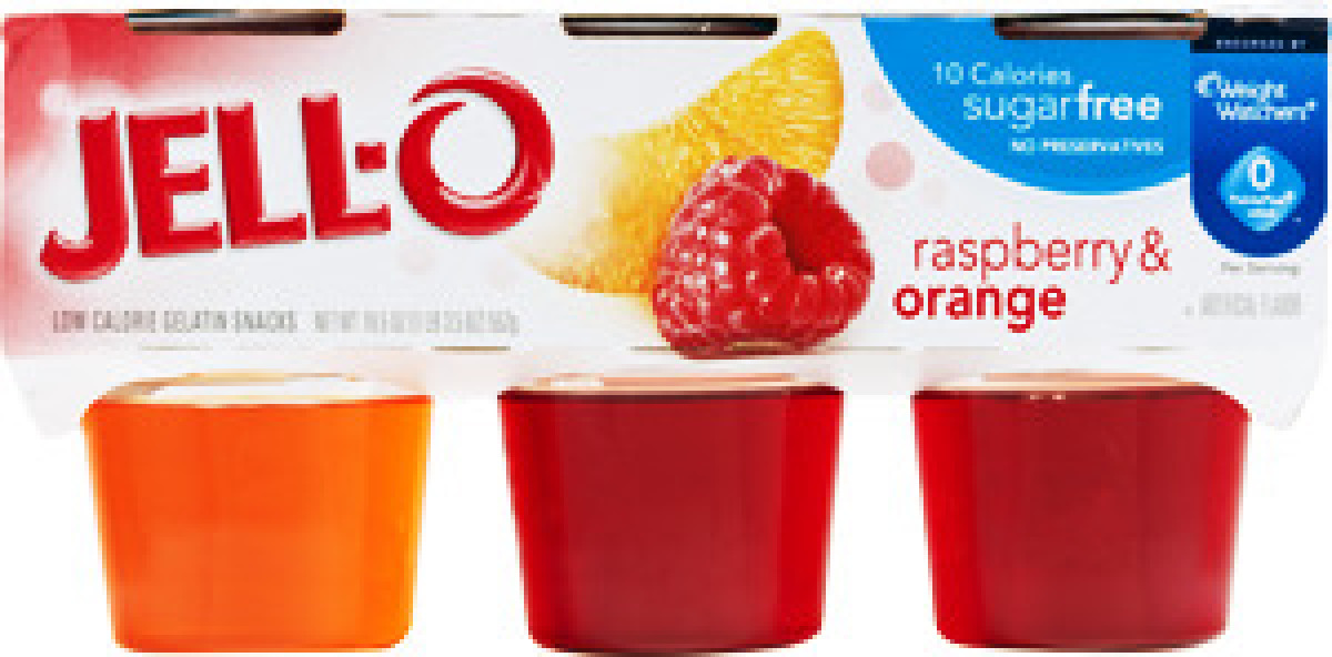 JELL-O 10 Calorie Sugarfree Raspberry & Orange Gelatin Snacks - 6 CT ...