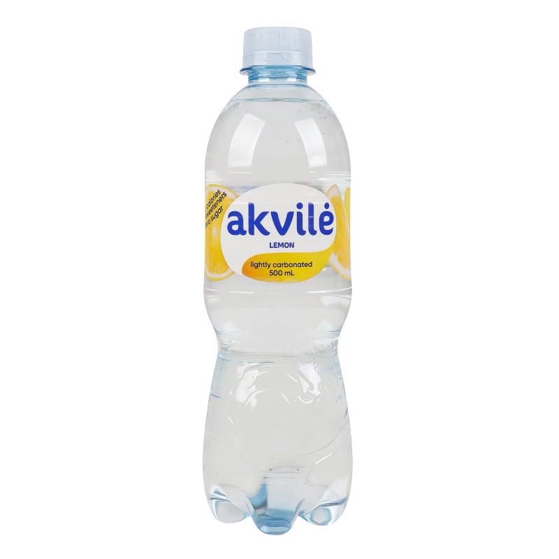 Вода минеральная слабогазированная Lemon Akvile п/бут 0.5л Akvile ...