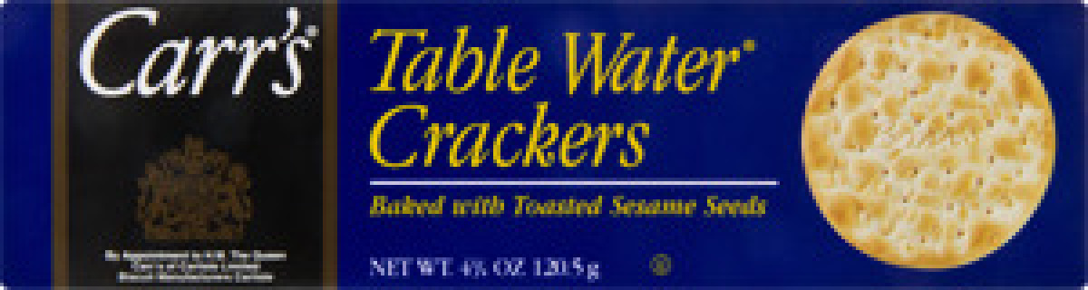 Carr's Table Water Crackers with Toasted Sesame Seeds Carr's ...
