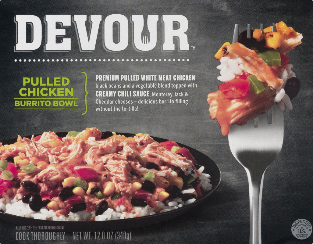 Devour Pulled Chicken Burrito Bowl Devour(25155057129): customers ...