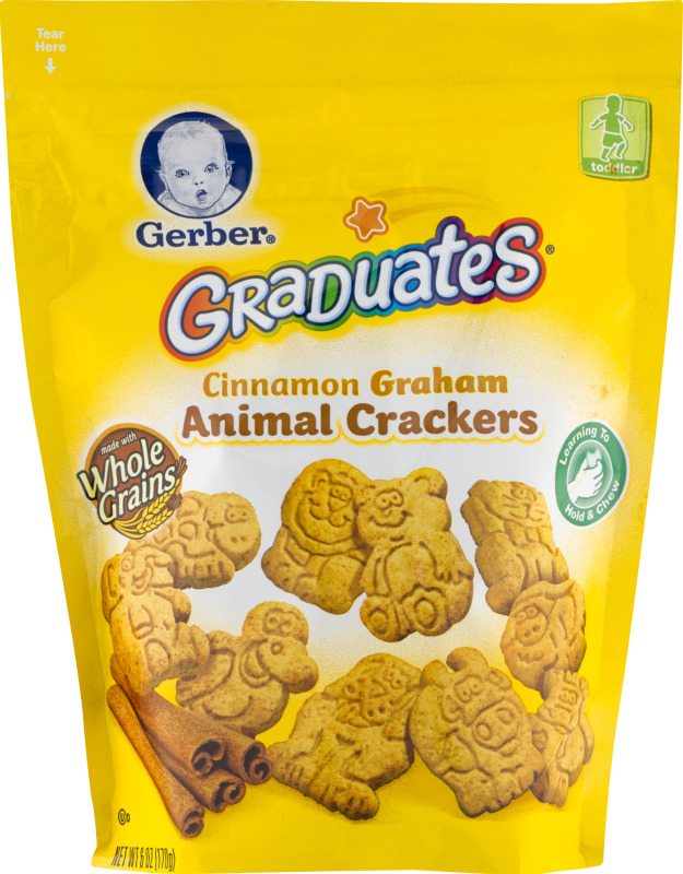 Gerber Graduates Cinnamon Graham Animal Crackers Gerber(15000005955 ...