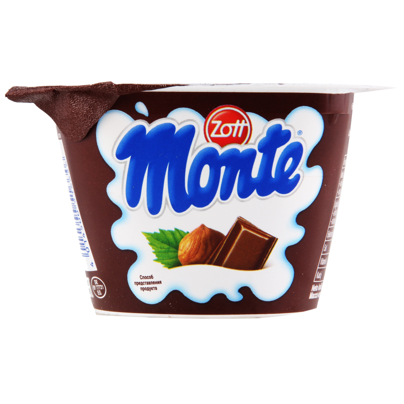 Десерт 13.3% молочний з шоколадом і лісовими горіхами Monte Zott 150г ...