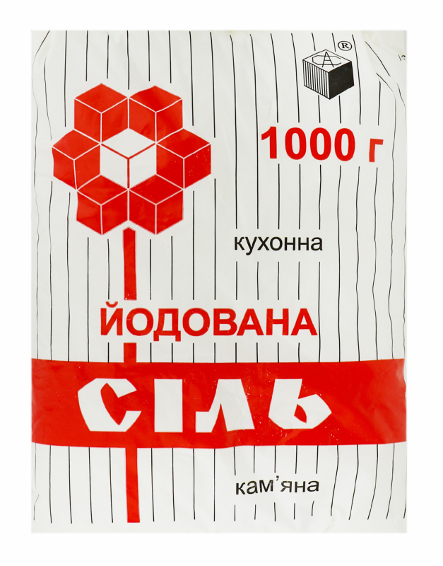Соль каменная йодированная поваренная пищевая Артемсоль м/у 1кг ...