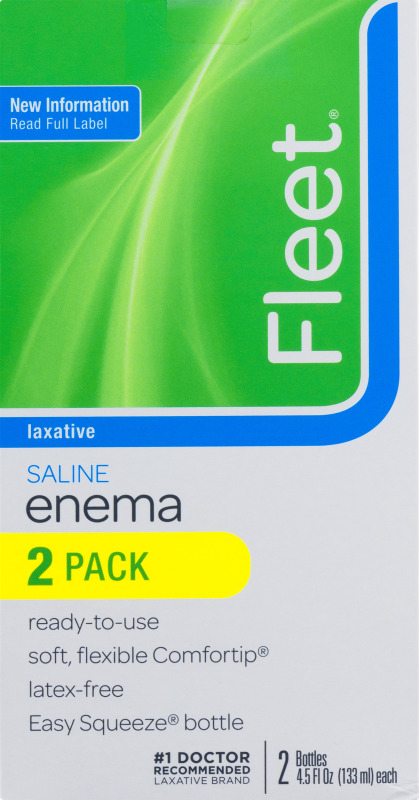 Fleet Laxative Saline Enema Bottles - 2 PK Fleet(301320201420 ...