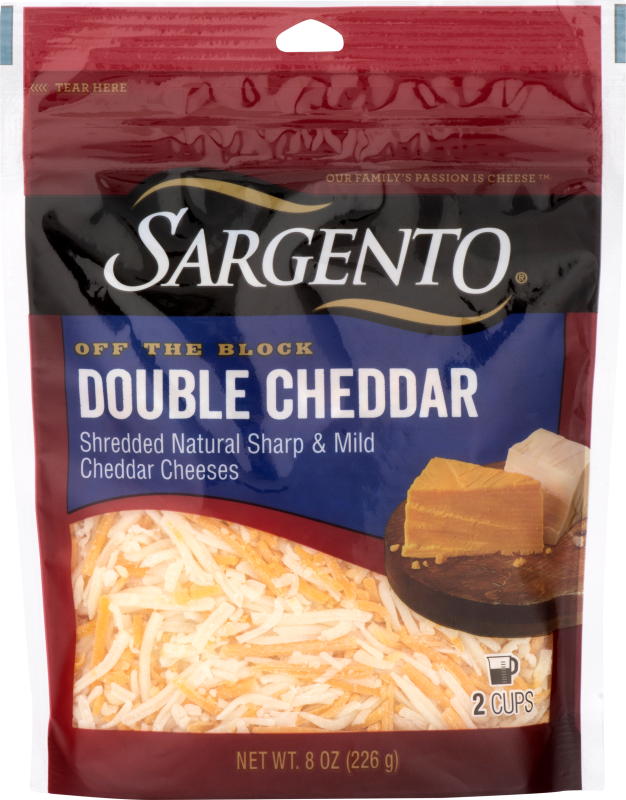 Sargento Off The Block Double Cheddar Shredded Sargento(46100400944 ...