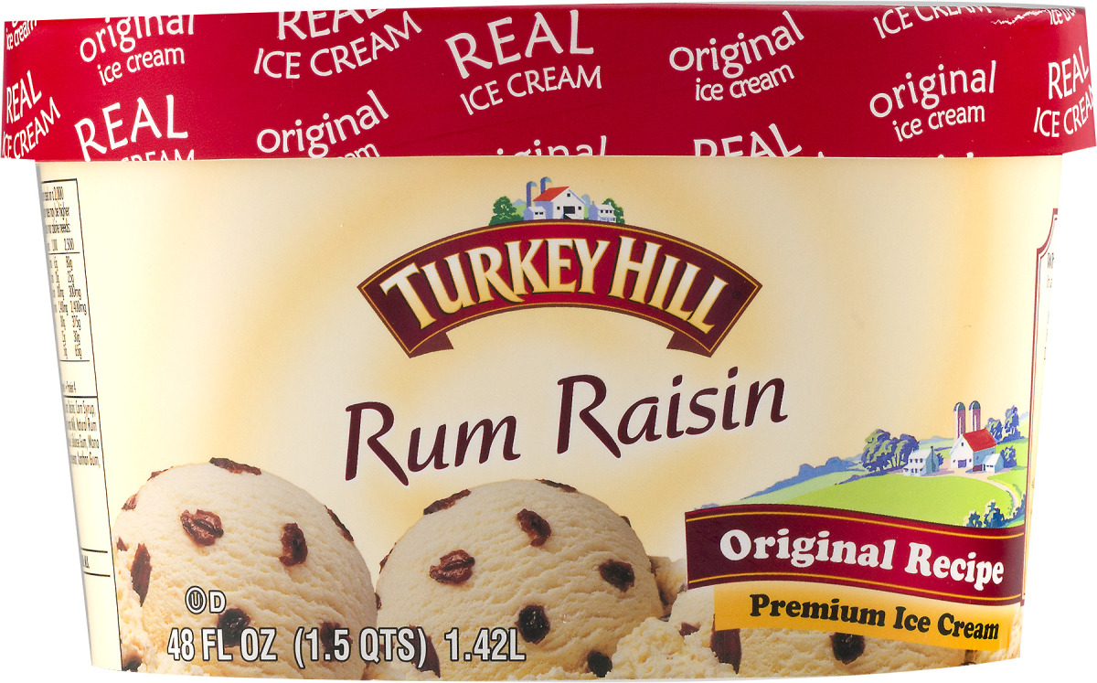 Turkey Hill Original Recipe Premium Ice Cream Rum Raisin Turkey Hill ...