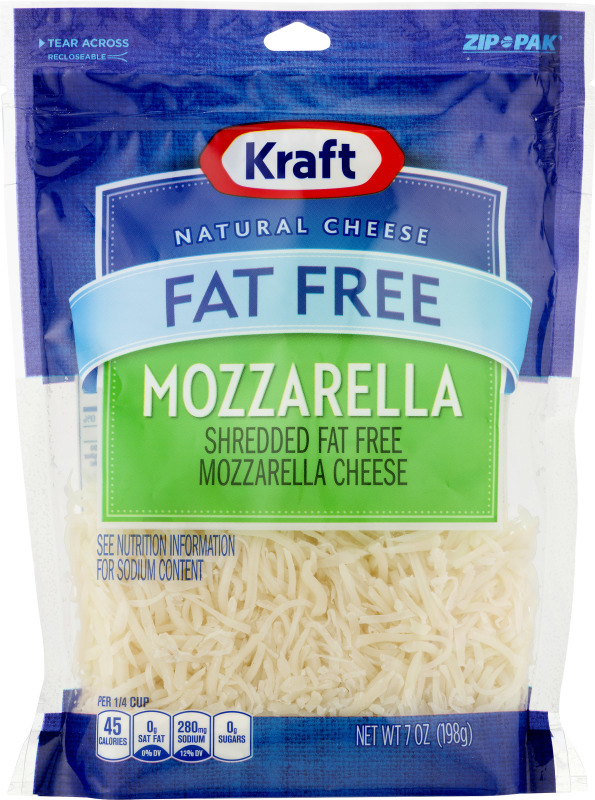 Kraft Natural Cheese Shredded Fat Free Mozzarella Kraft(21000054473 ...