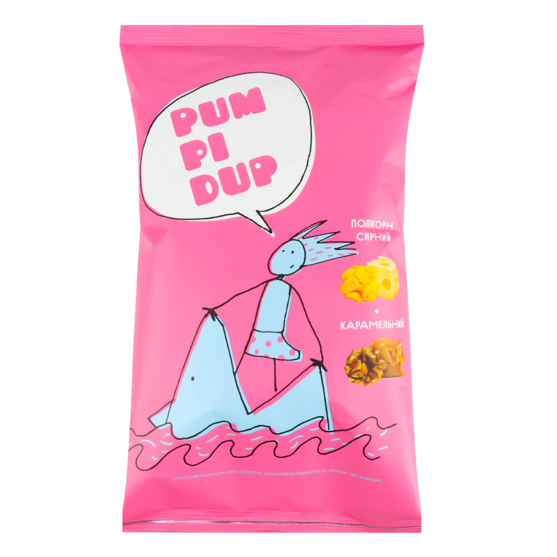 Попкорн микс с карамельным покрытием и со вкусом сыра пармезан Pumpidup м/у 90г Pumpidup ...