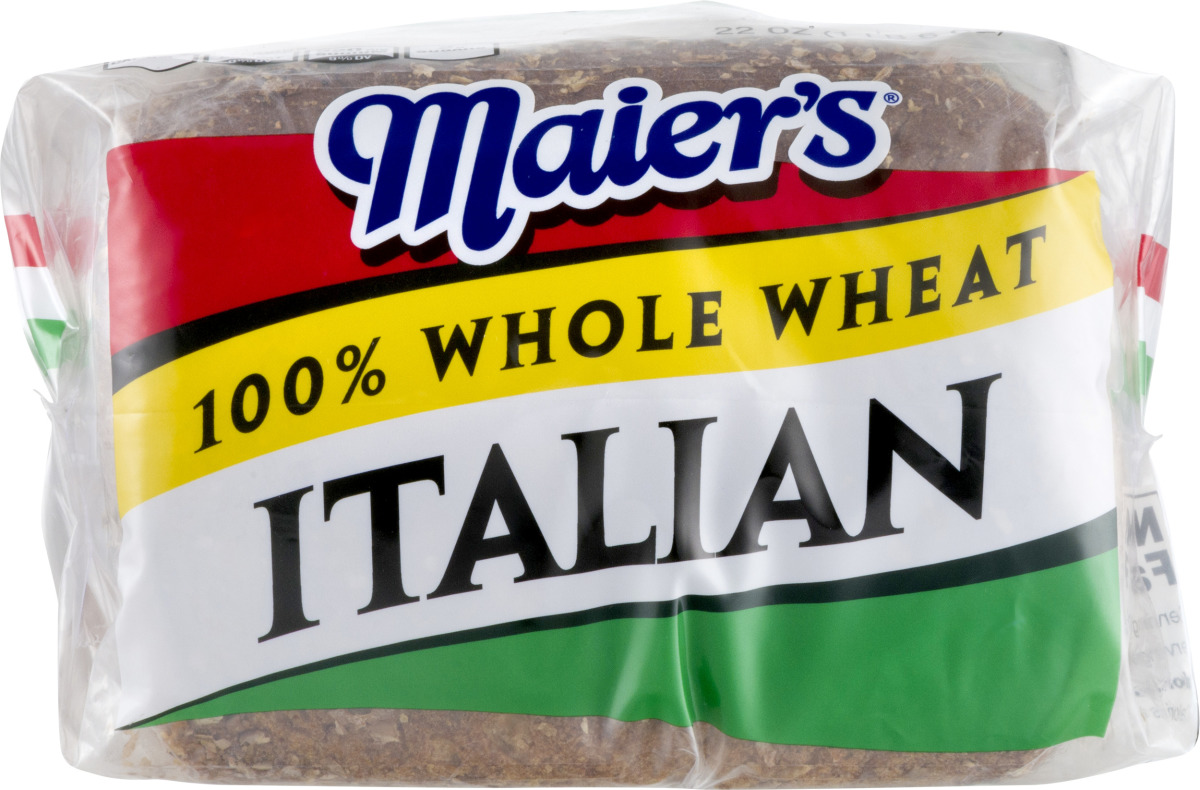 Maier's Italian Bread 100% Whole Wheat Bread Maier's(71305027856 ...